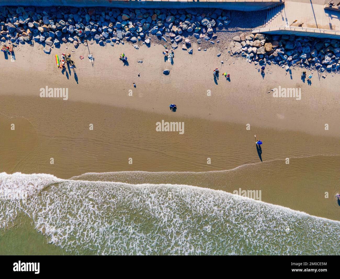 Nantasket Beach, Weir River and Hingham Bay aeral view with fall ...