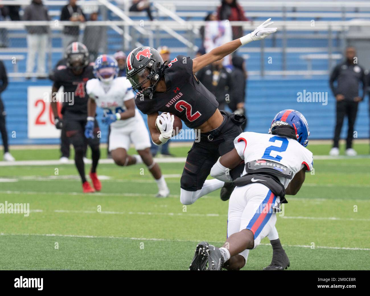 Georgetown Texas USA, December 3 2022: Receiver gains yards after ...