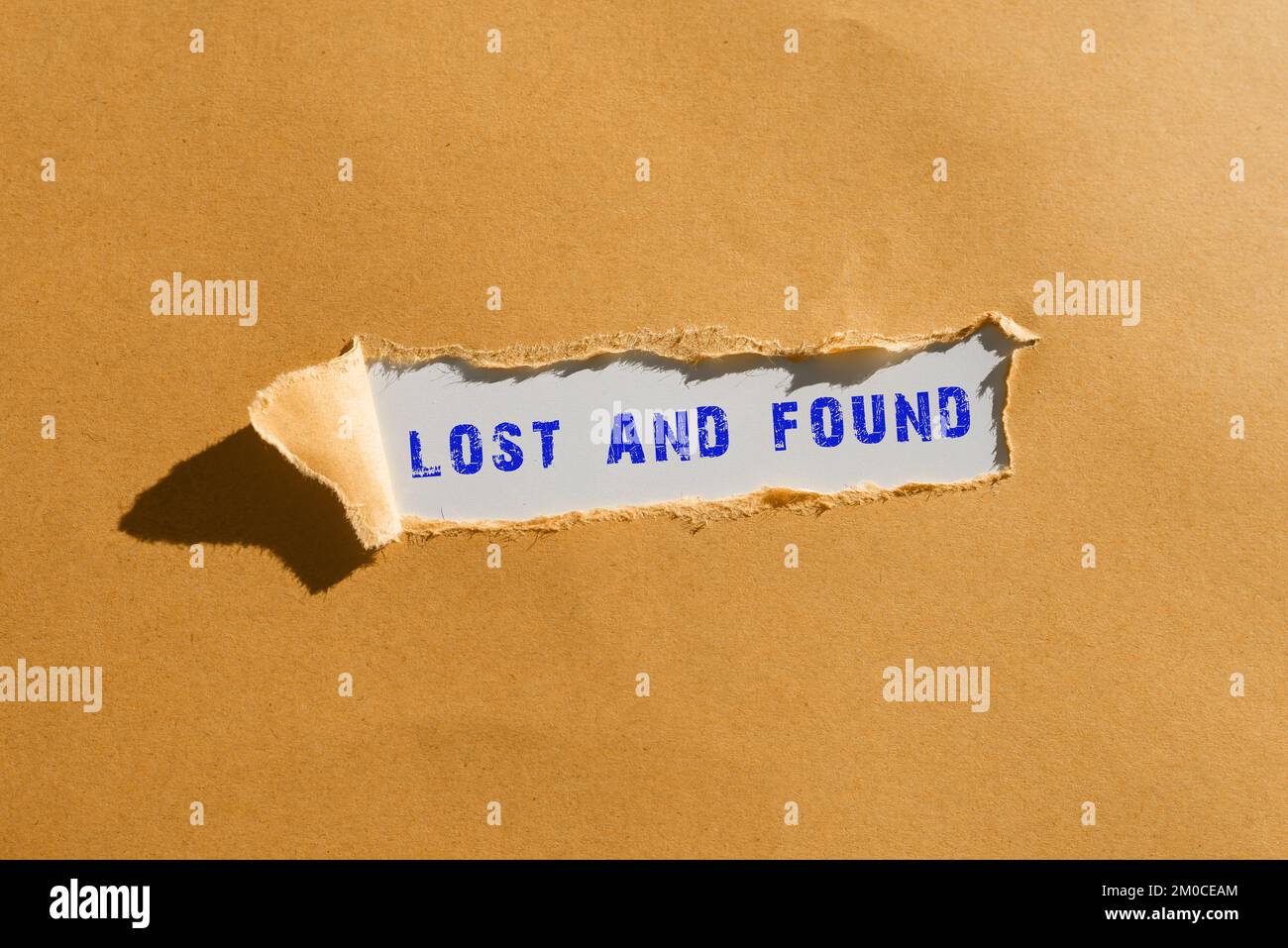 Conceptual display Lost And Found, Business idea Place where you can ...