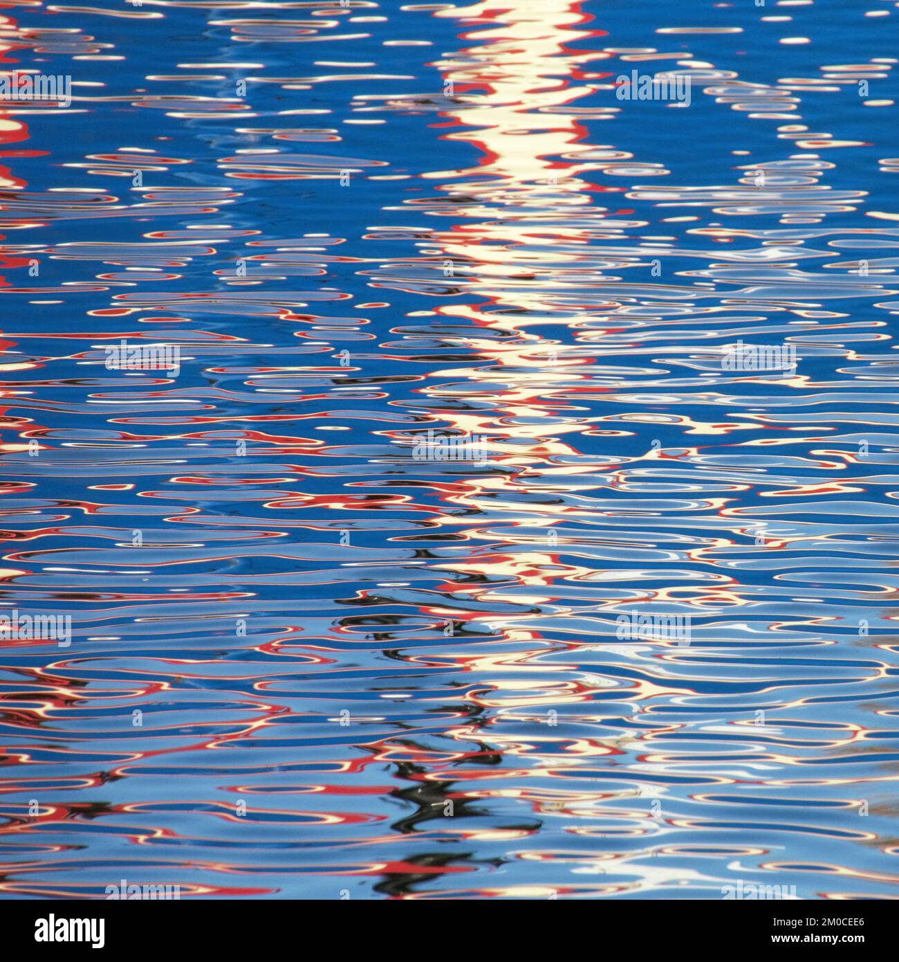 Abstract colour photograph using in camera multiple exposures selective ...