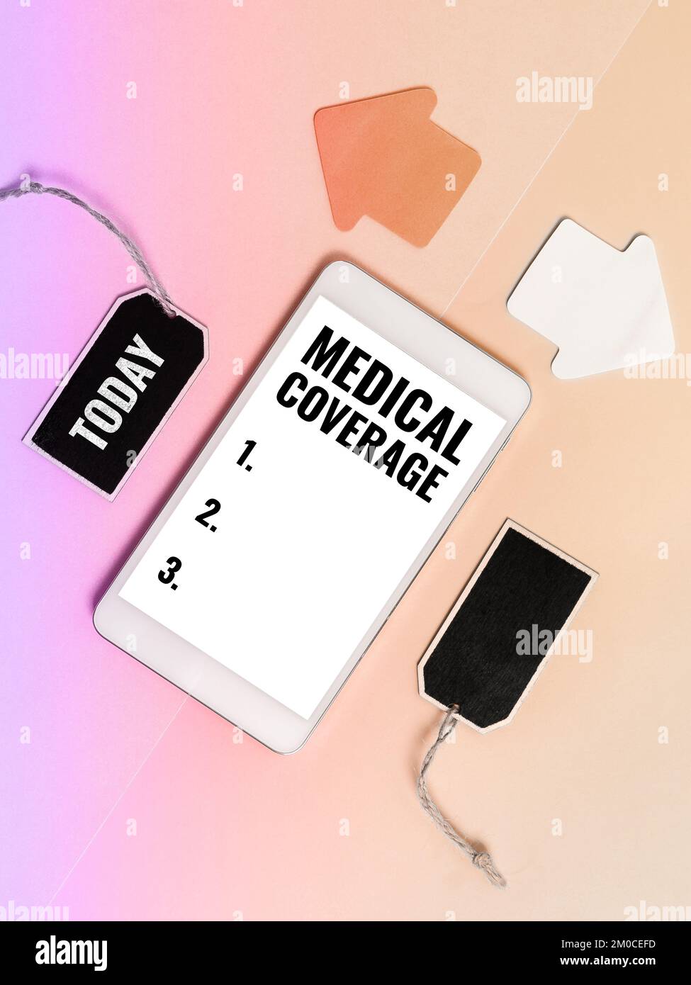 Text sign showing Medical Coverage. Word for inclusion within the scope ...