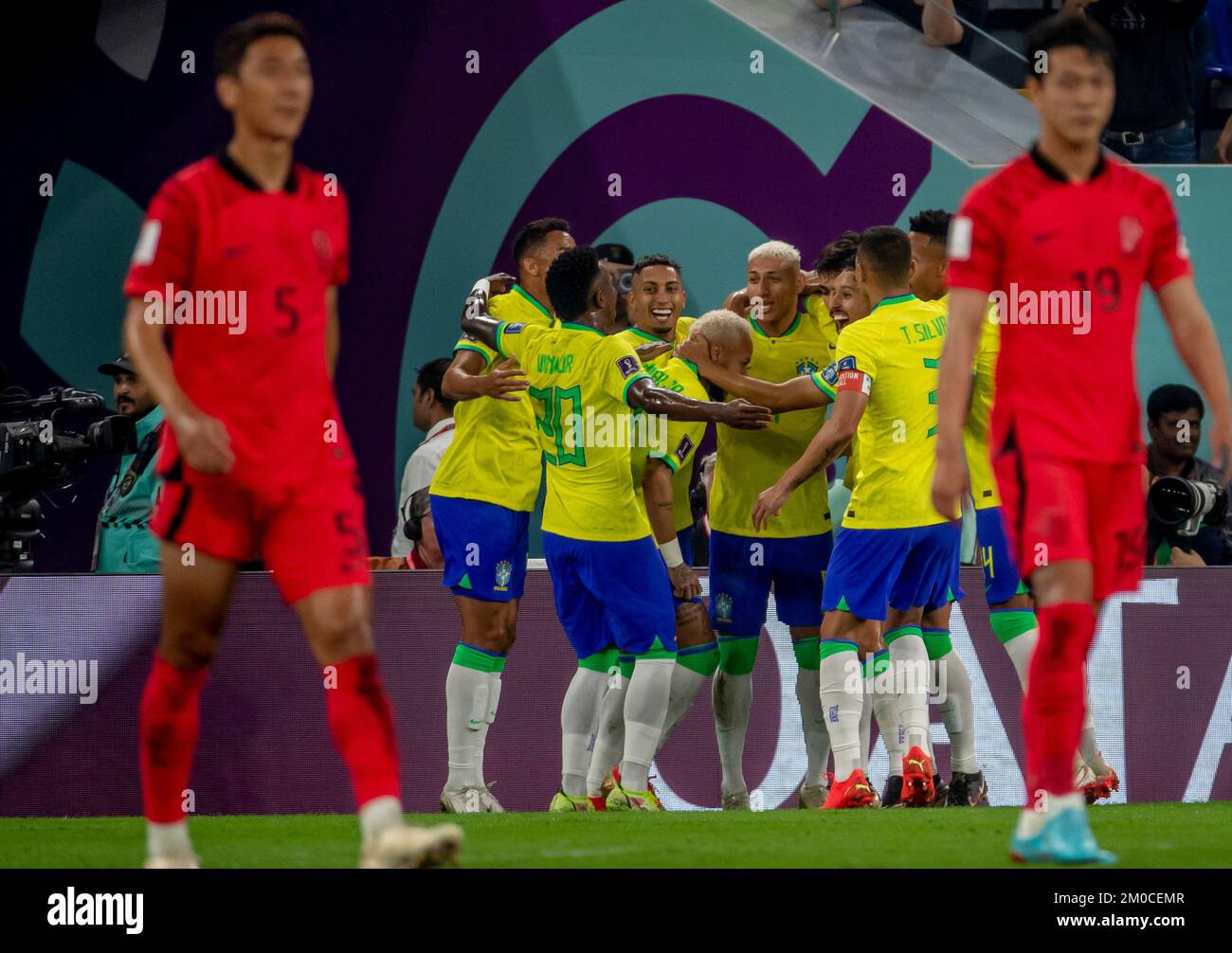 Doha, Catar. 05th Dec, 2022. Brazil vs Korea del Sur Party, match valid ...