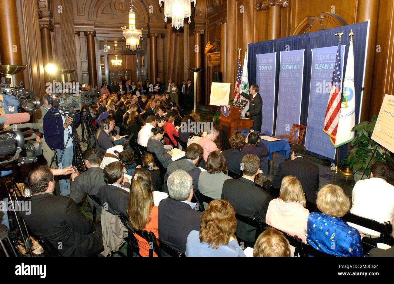 Mike Leavitt - Clean Air Bill , Environmental Protection Agency Stock ...