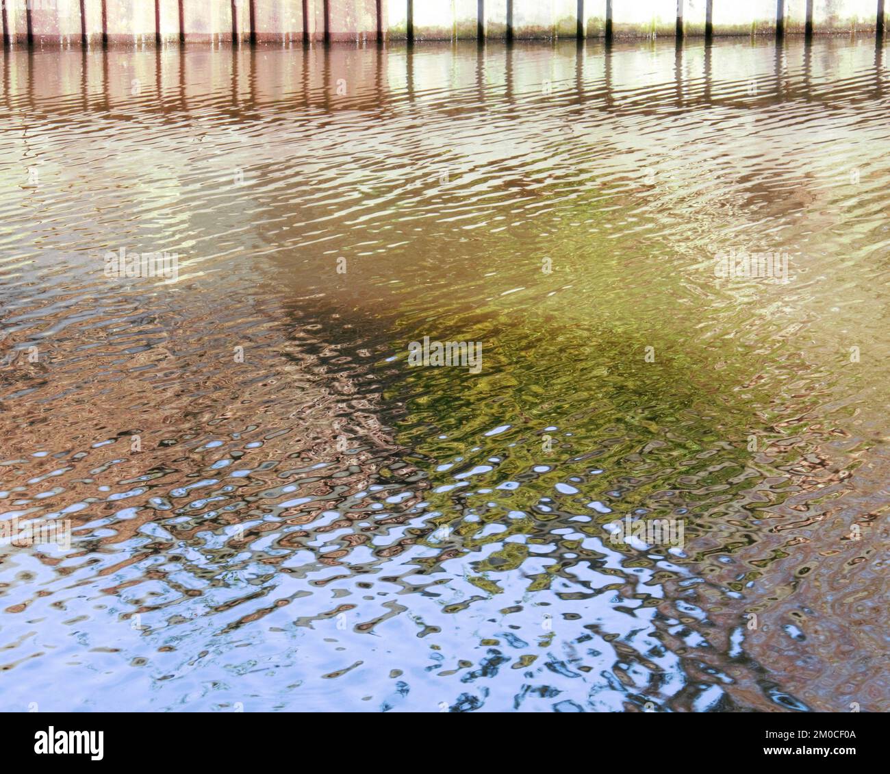 Abstract colour photograph using in camera multiple exposures selective ...