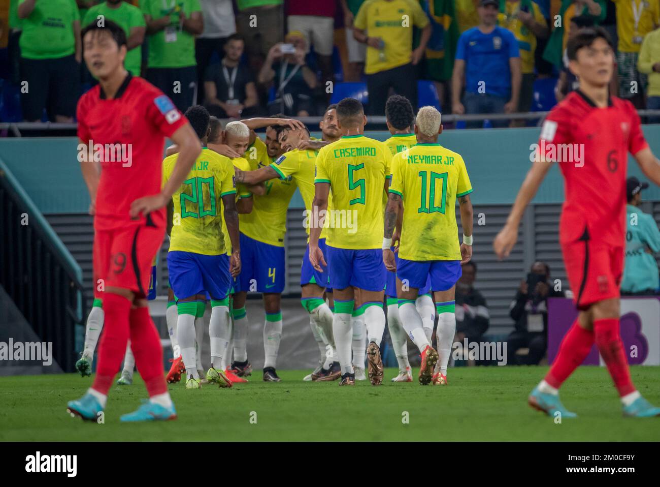 Doha, Catar. 05th Dec, 2022. Brazil vs Korea del Sur Party, match valid ...