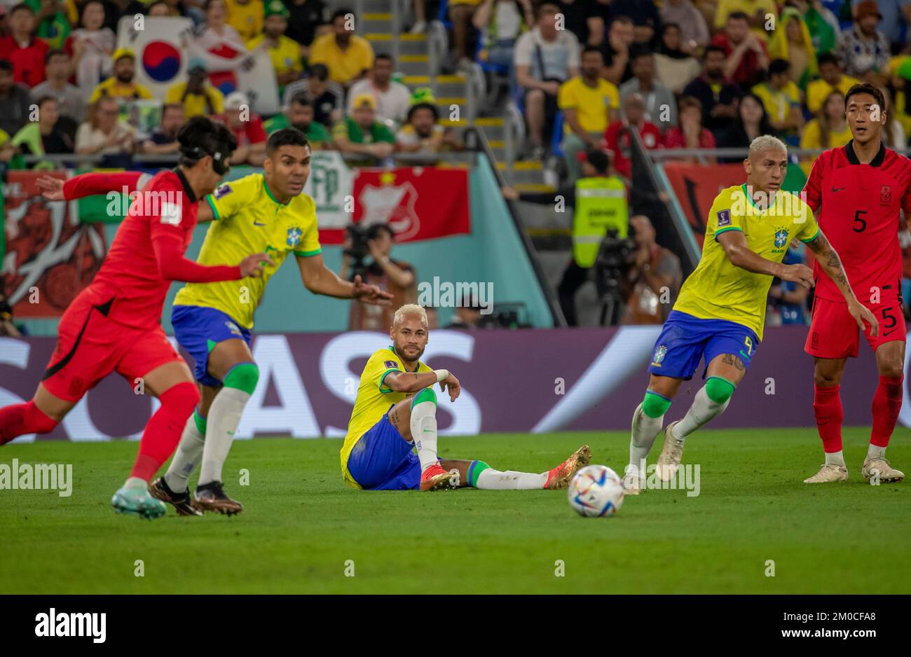Doha, Catar. 05th Dec, 2022. Brazil vs Korea del Sur Party, match valid ...