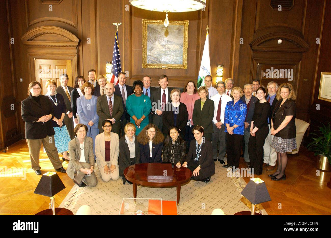 Mike Leavitt with unknown others , Environmental Protection Agency ...