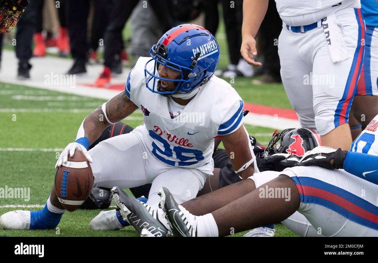 Georgetown Texas USA, December 3 2022: Defensive player recovers a ...
