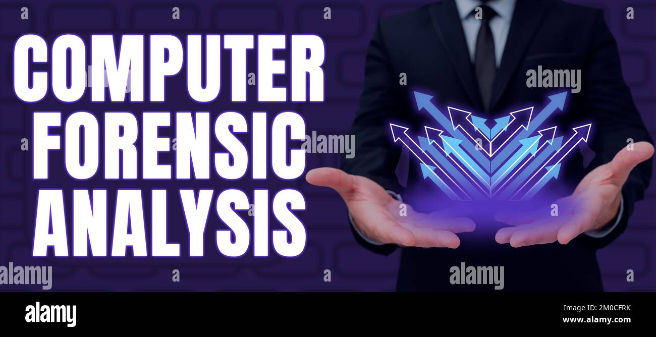 Writing displaying text Computer Forensic Analysis. Word Written on ...