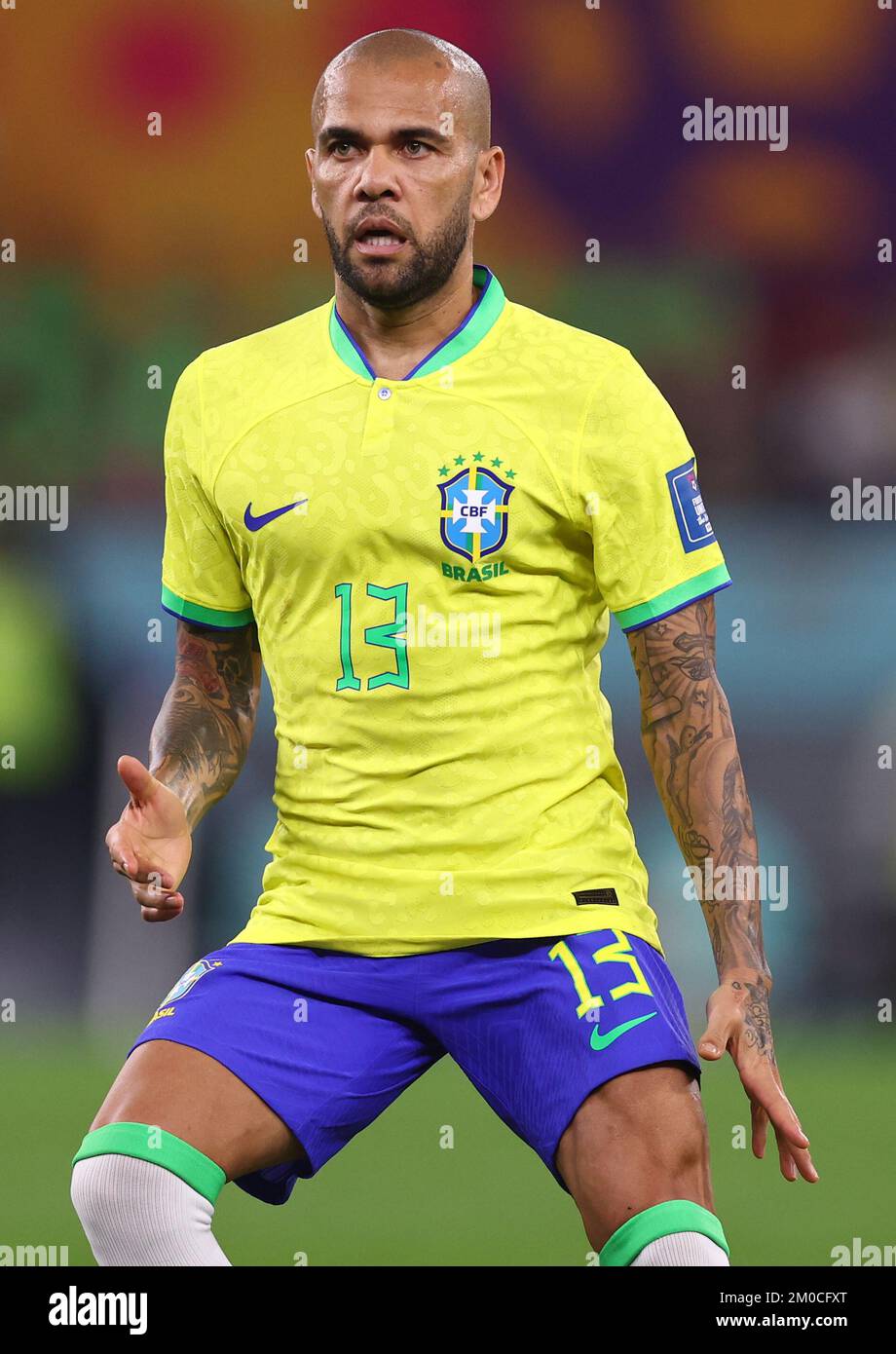 Doha, Qatar, 5th December 2022. Dani Alves of Brazil during the FIFA ...