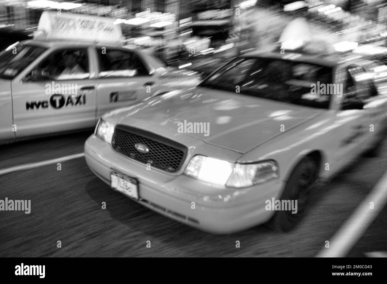 Night theater district Black and White Stock Photos & Images - Alamy