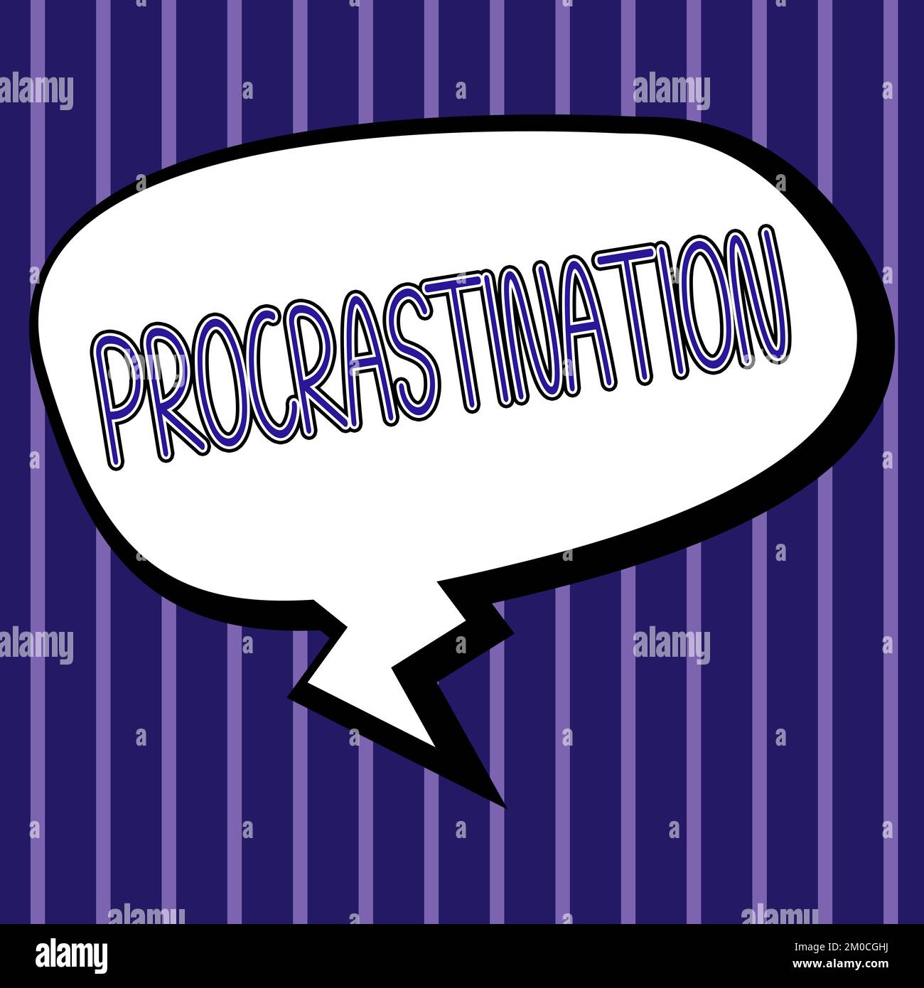 Conceptual caption Procrastination. Business approach Delay or Postpone ...