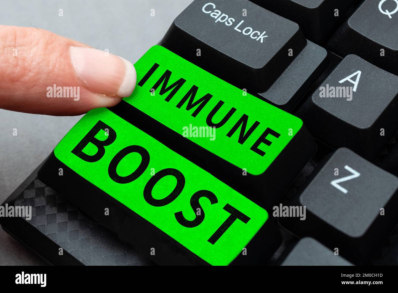 Handwriting text Immune Boost. Word for being able to resist a ...