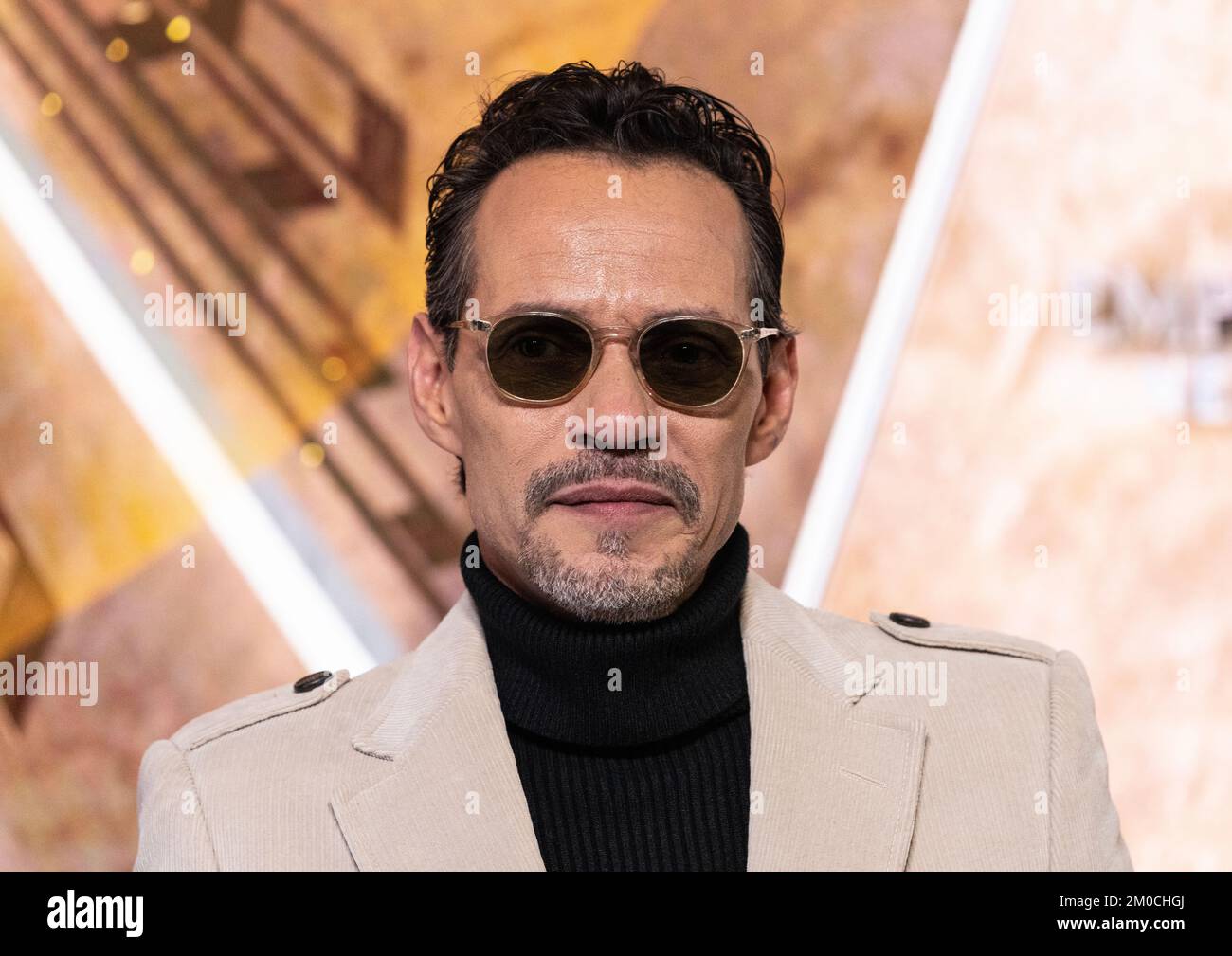 Marc Anthony poses during visit to Empire State Building in New York on ...
