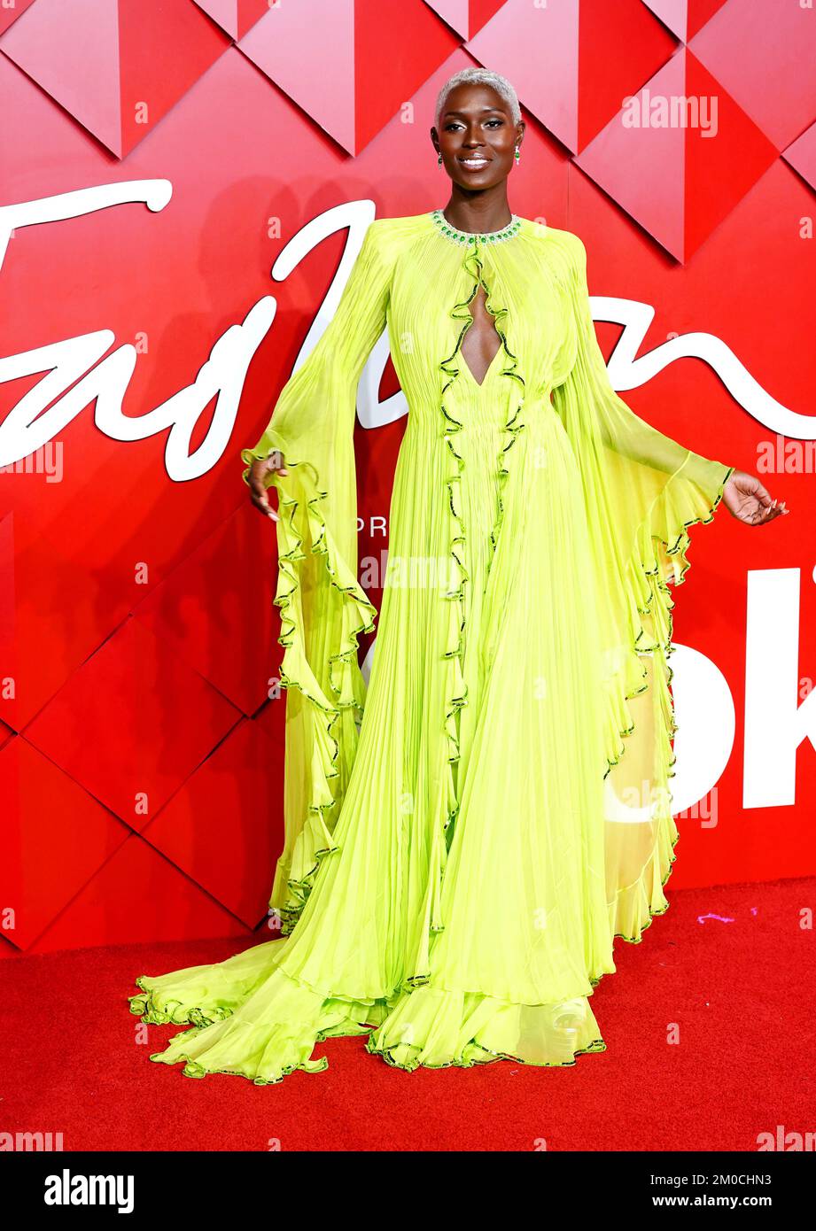 Jodie Turner-Smith attending the Fashion Awards 2022 held at the Royal ...