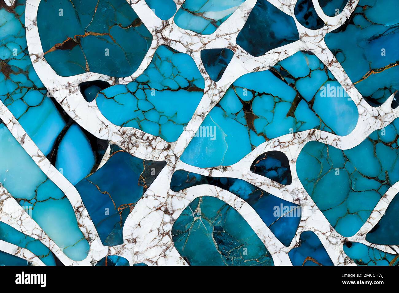 Sea blue and white Turquoise marble abstract background. Decorative ...