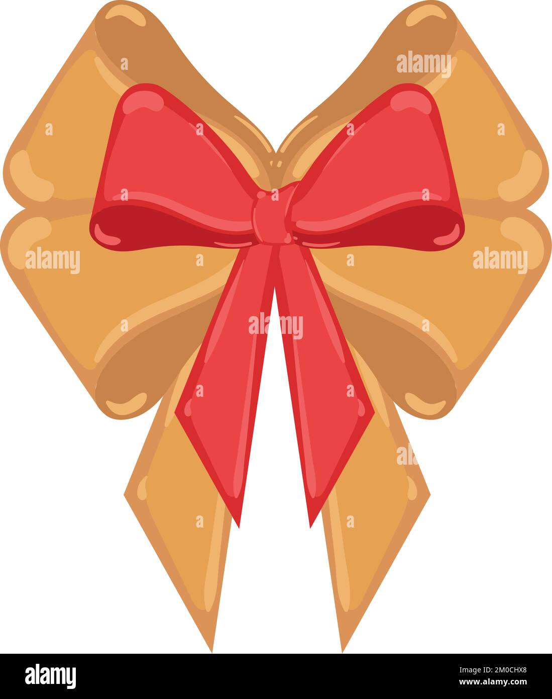 Isolated colored present wrapped ribbon Vector Stock Vector Image & Art ...