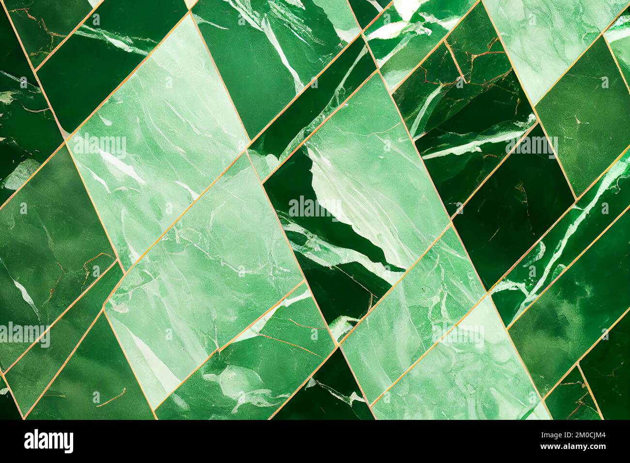 Green and white marble abstract background. Decorative acrylic paint ...