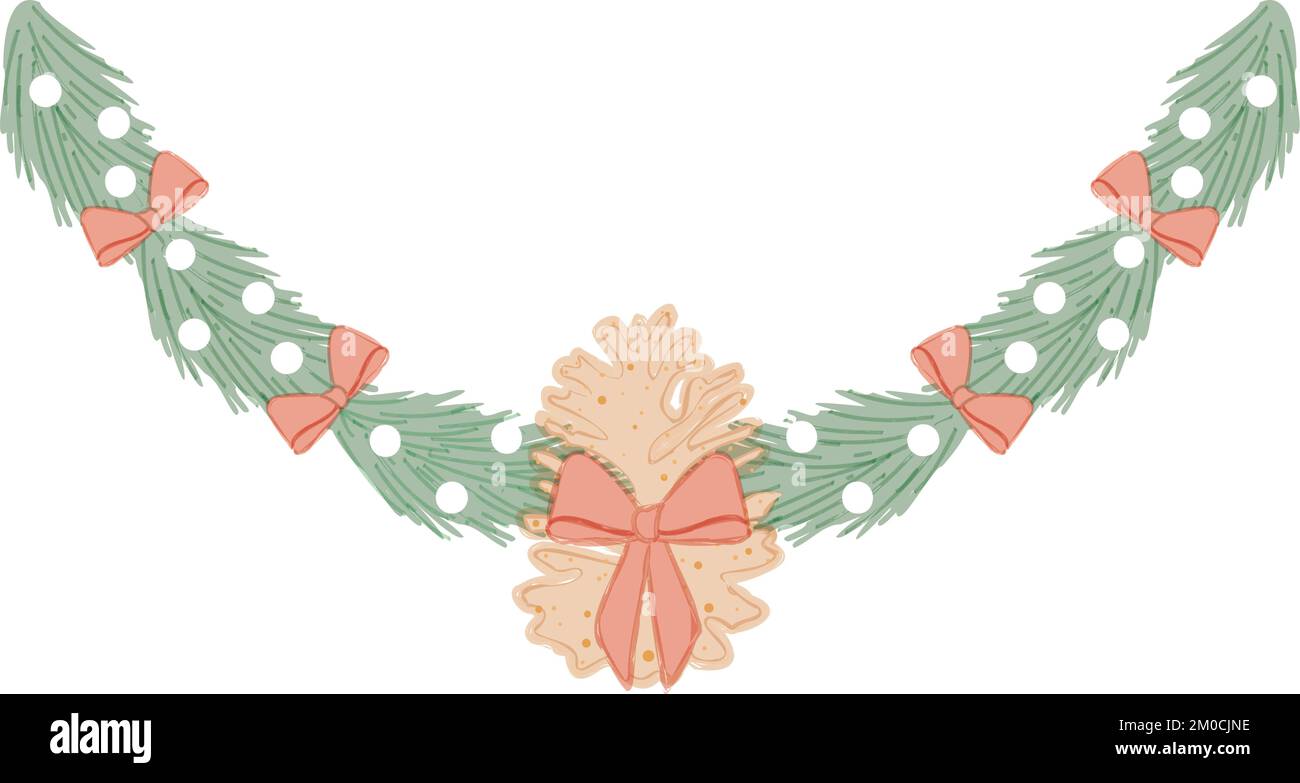 Isolated detailed colored holly leaf with ornaments Vector Stock Vector ...