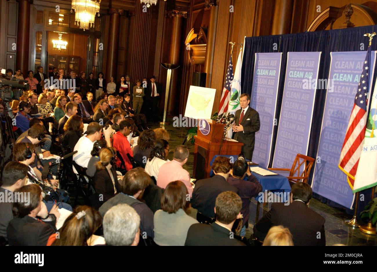 Mike Leavitt - Clean Air Bill , Environmental Protection Agency Stock ...