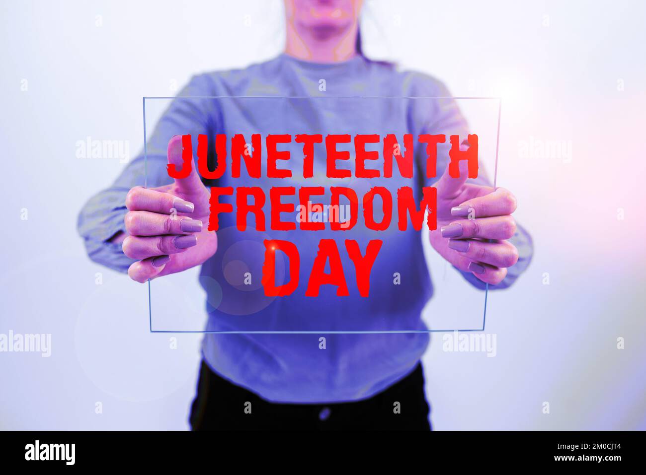 Text sign showing Juneteenth Freedom Day. Internet Concept legal ...