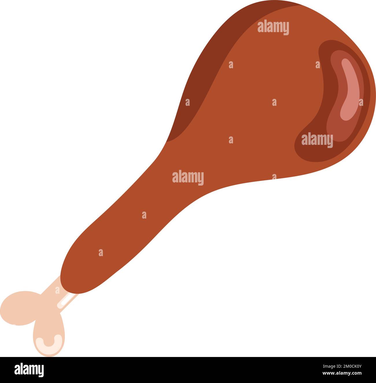 chicken leg meat Stock Vector Image & Art - Alamy