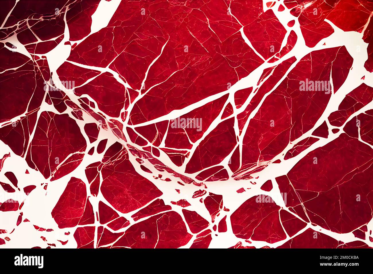 Red and white marble abstract background. Decorative acrylic paint ...