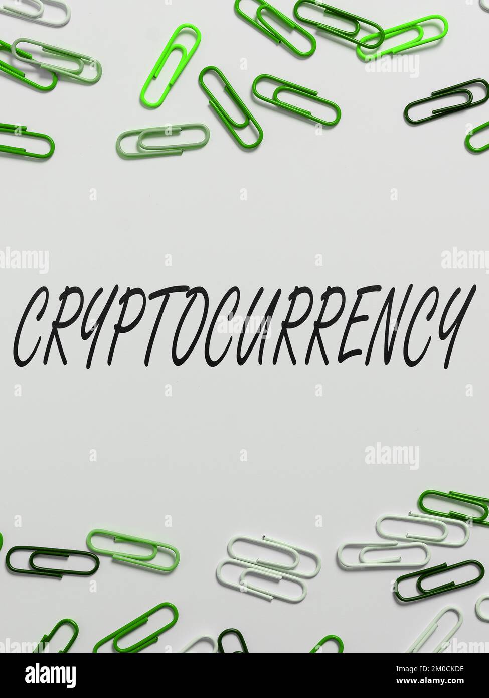 Handwriting text Cryptocurrency. Business concept form of currency that ...