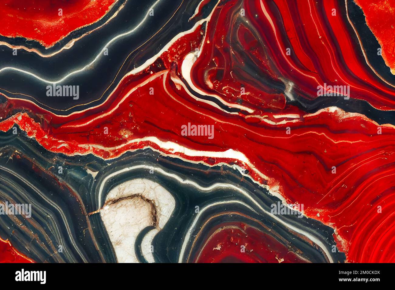 Red black and white marble abstract background. Decorative acrylic ...