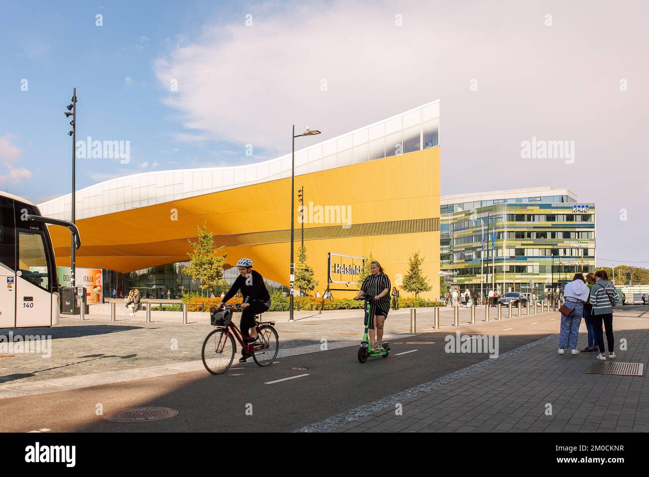 Helsinki, Finland - August 22, 2022: Helsinki Central Library Oodi with ...