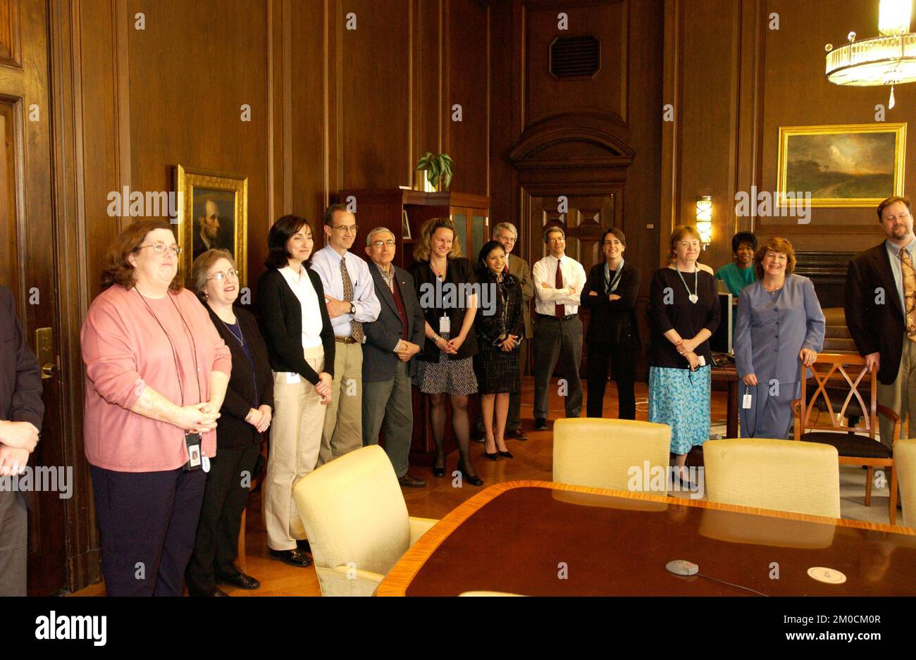 Mike Leavitt with unknown others , Environmental Protection Agency ...