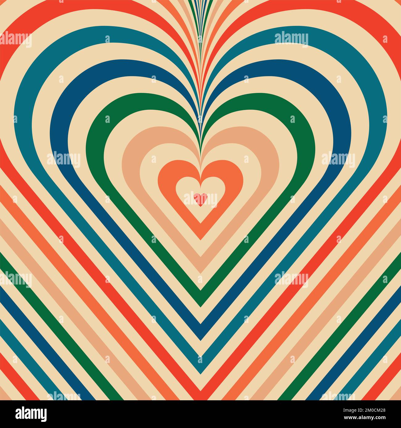 Psychedelic Art Heart