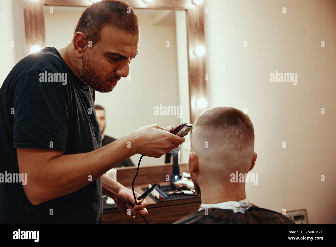 Man face neck shaving hi-res stock photography and images - Alamy