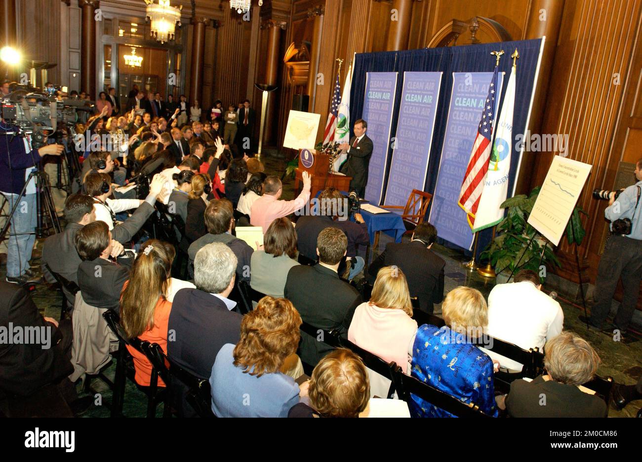 Mike Leavitt - Clean Air Bill , Environmental Protection Agency Stock ...