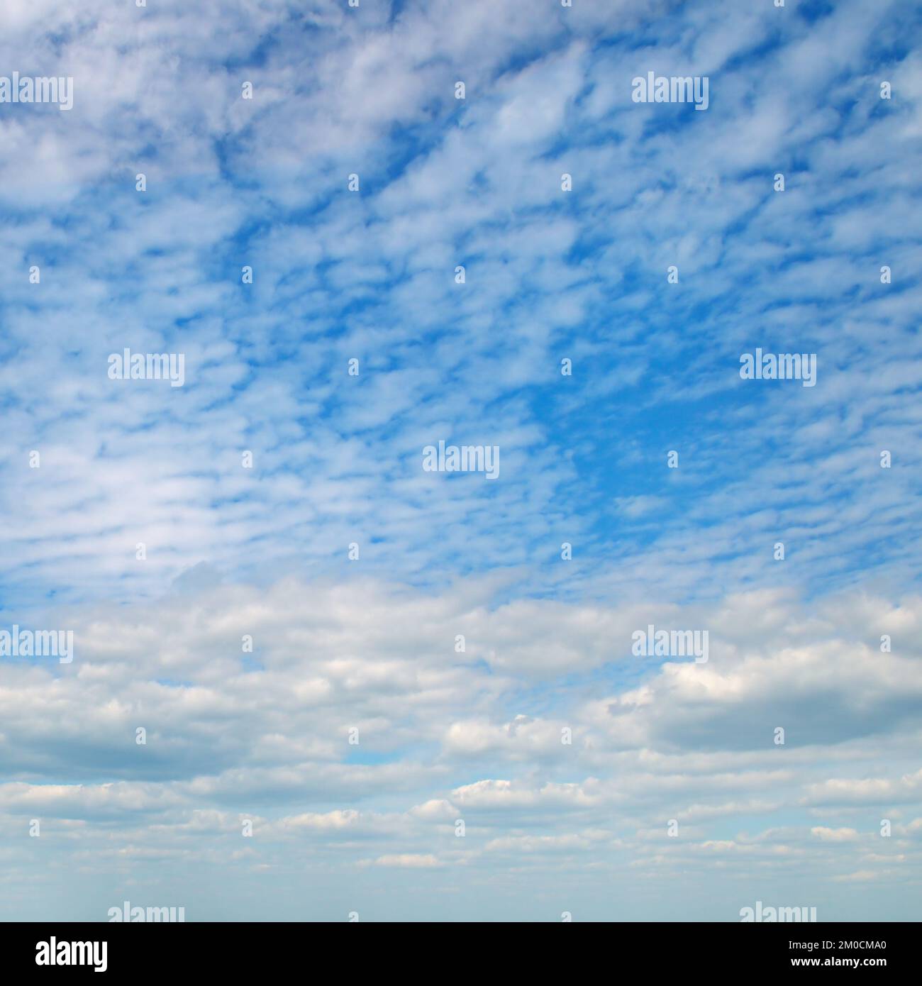 Light cumulus clouds in the blue sky Stock Photo - Alamy