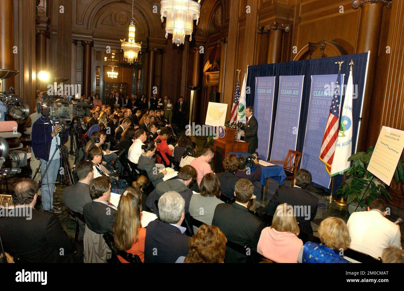 Mike Leavitt - Clean Air Bill , Environmental Protection Agency Stock ...