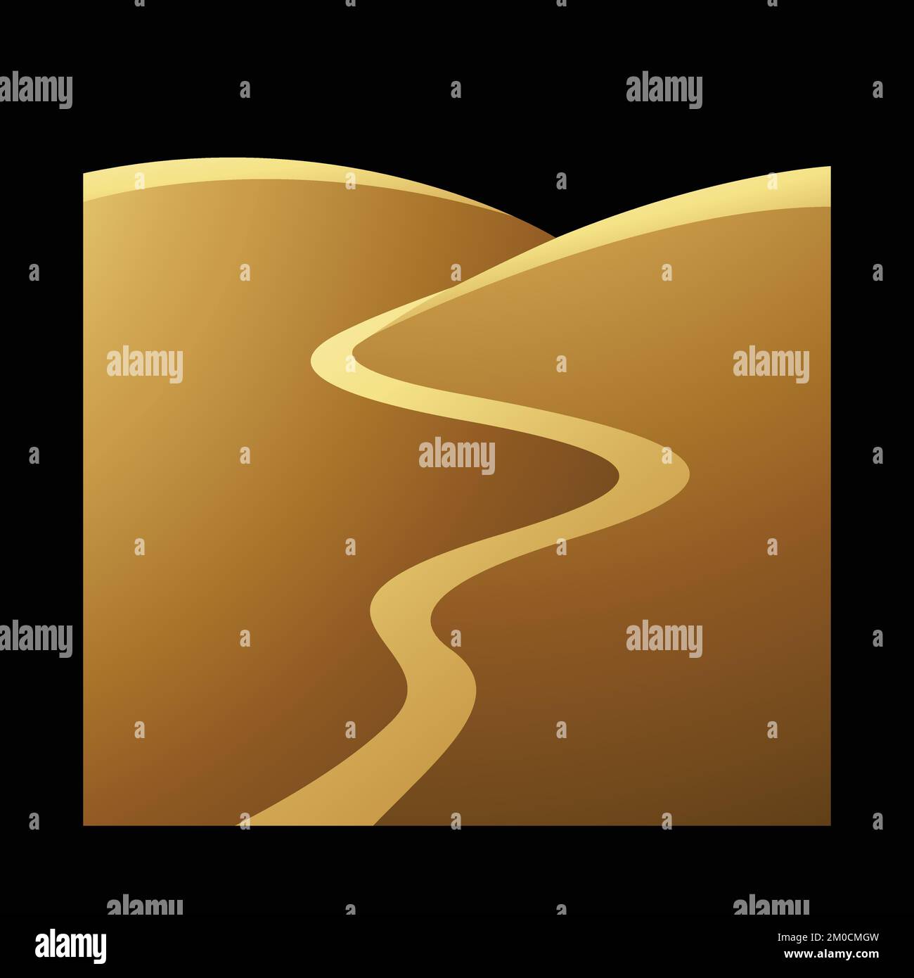 Yellow river valley Stock Vector Images - Alamy