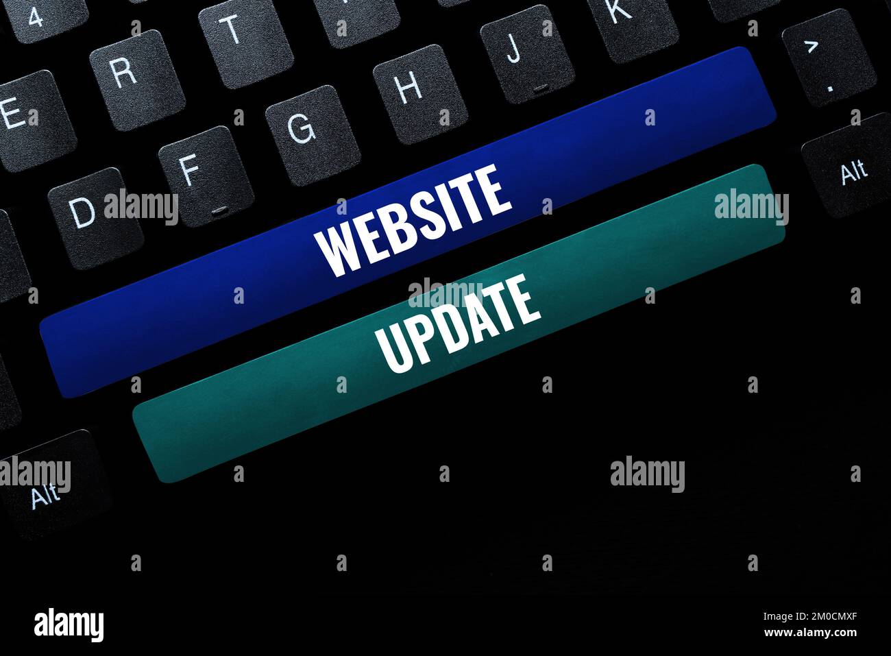 Sign displaying Website Update. Business showcase keeping the webpage ...