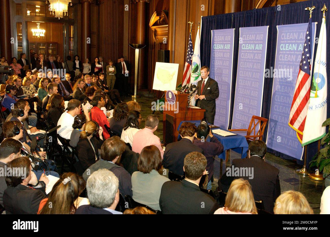 Mike Leavitt - Clean Air Bill , Environmental Protection Agency Stock ...