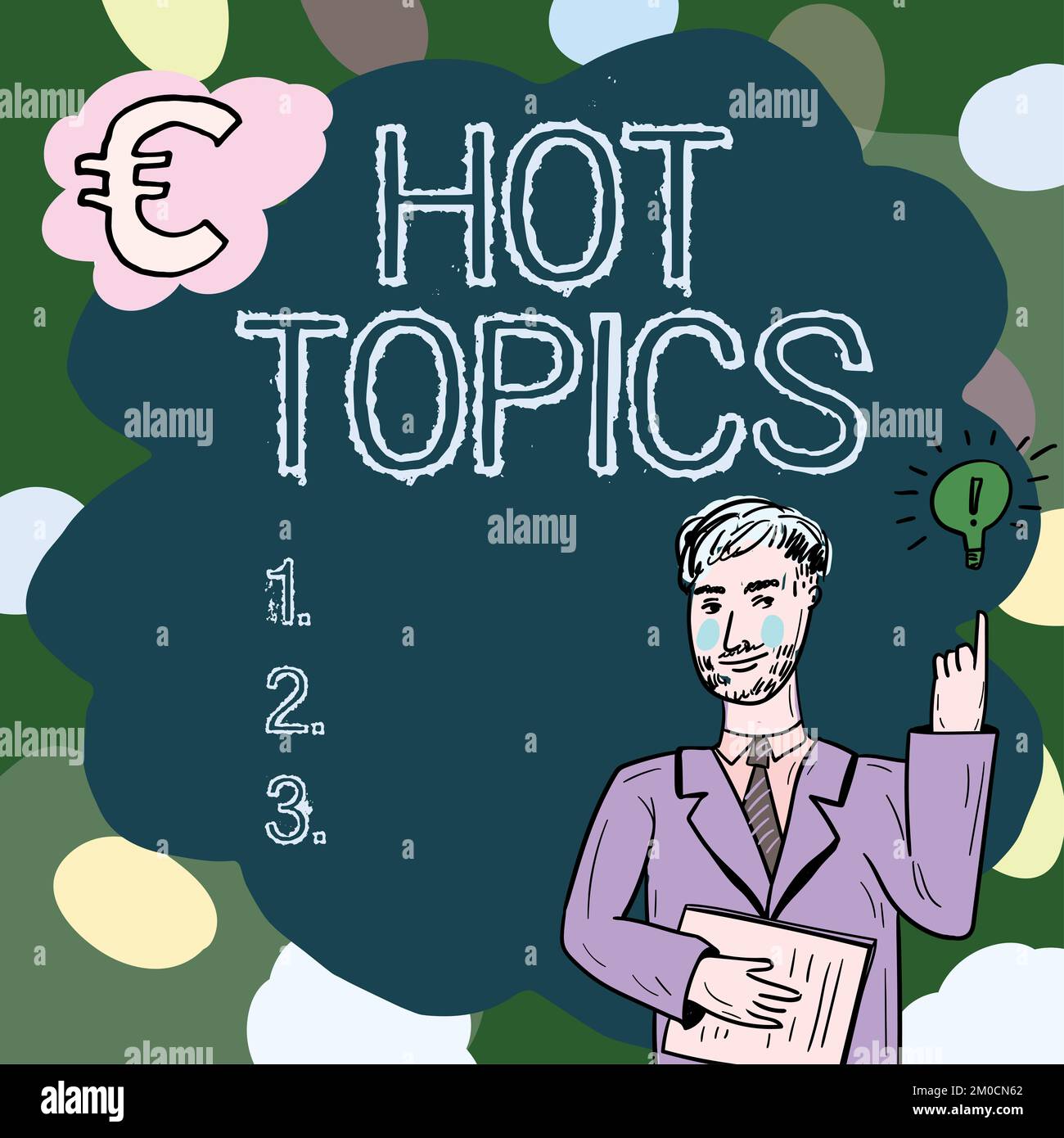 Sign displaying Hot Topics. Business approach subject that a lot of ...