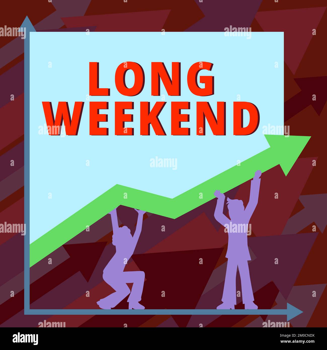 Conceptual display Long Weekend. Conceptual photo prolonged vacation ...