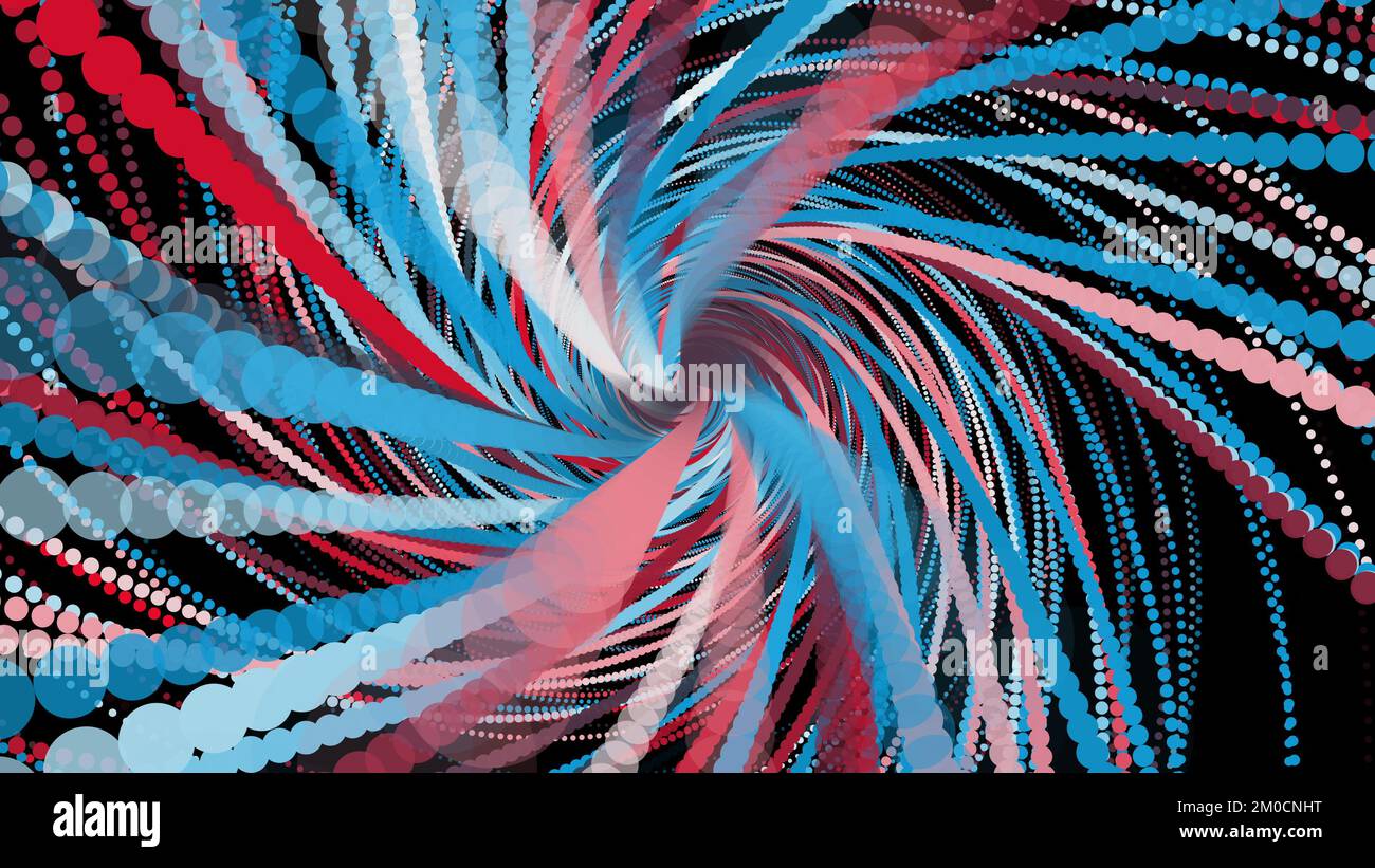 Spiral particles. Computer generated 3d render Stock Photo - Alamy