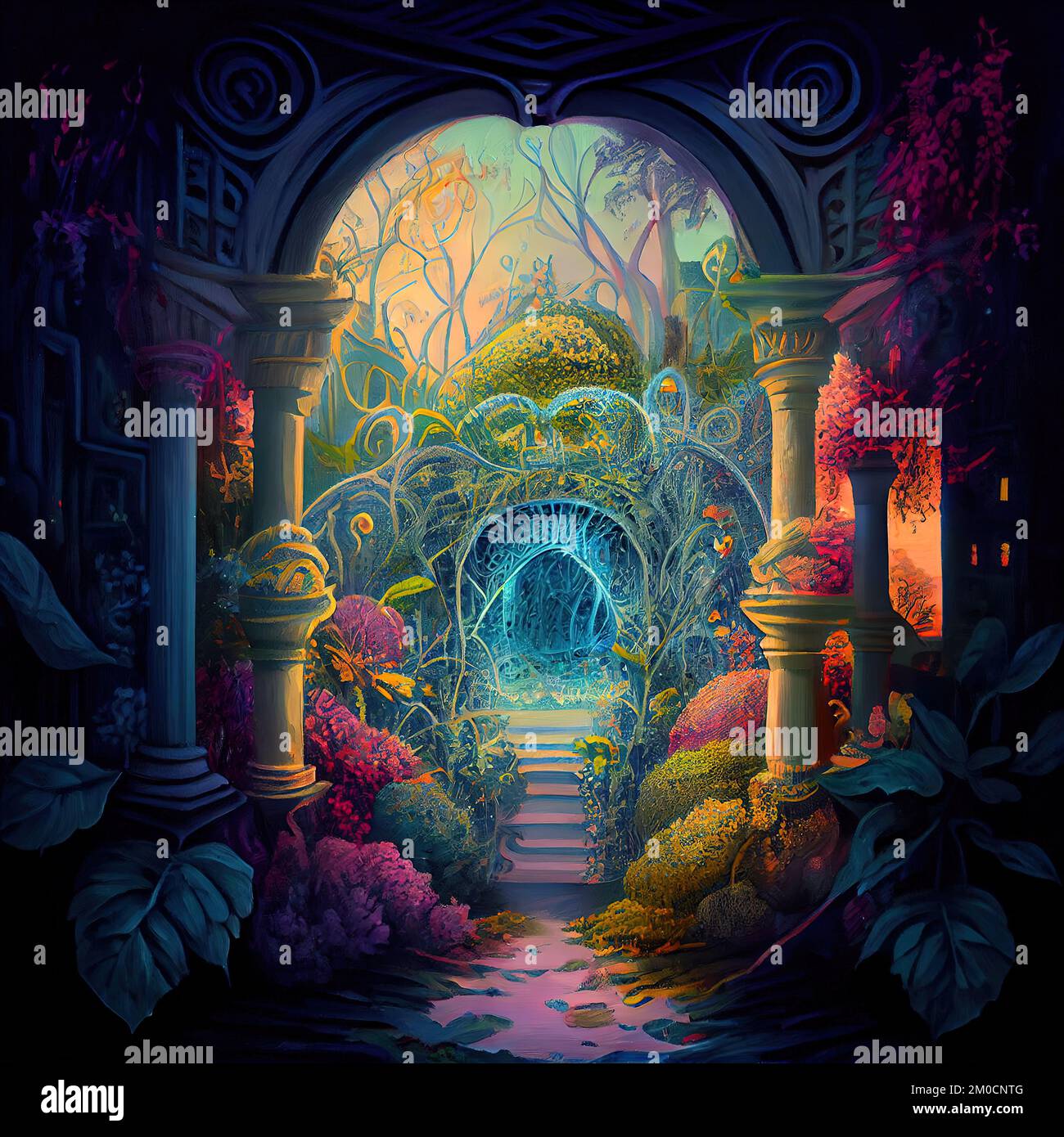 Fantasy Garden Backgrounds