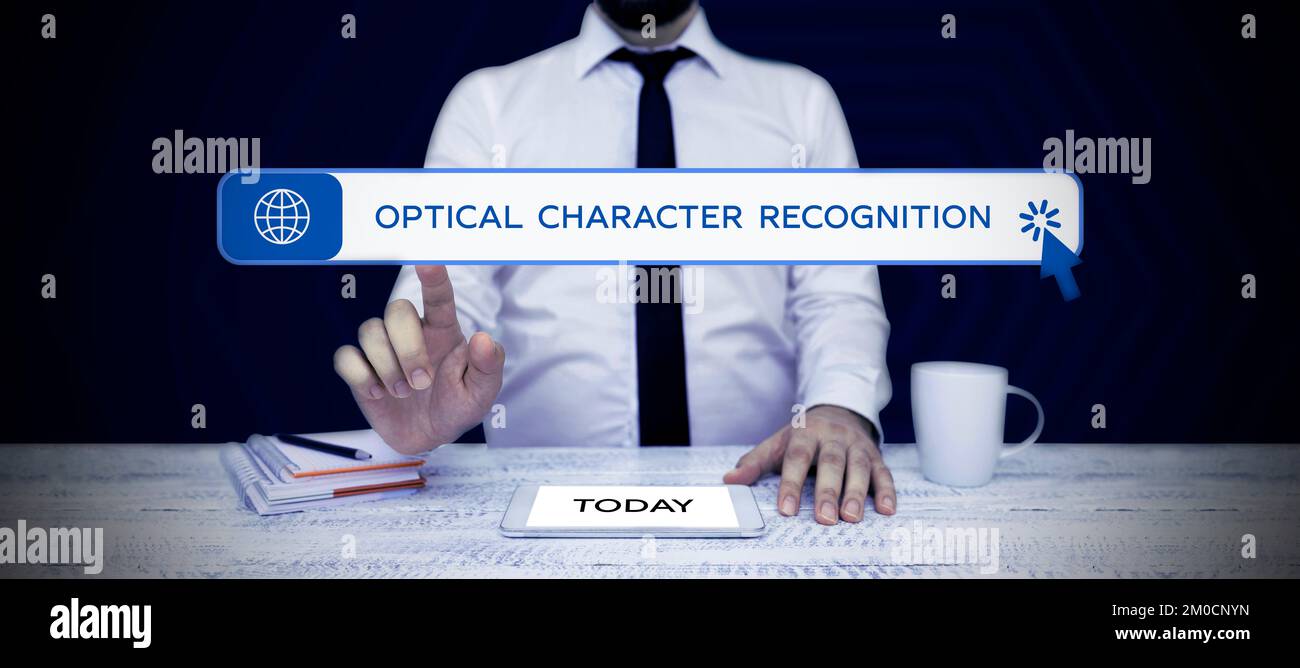 Text showing inspiration Optical Character Recognition. Concept meaning ...