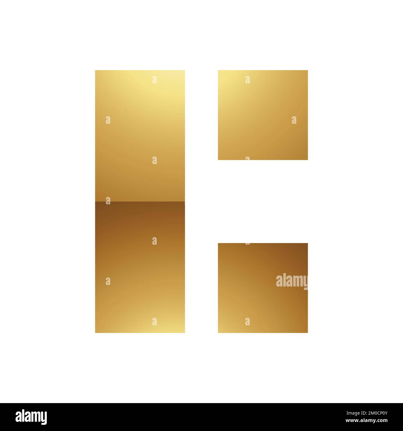 Golden Letter C Symbol on a White Background - Icon 1 Stock Vector ...