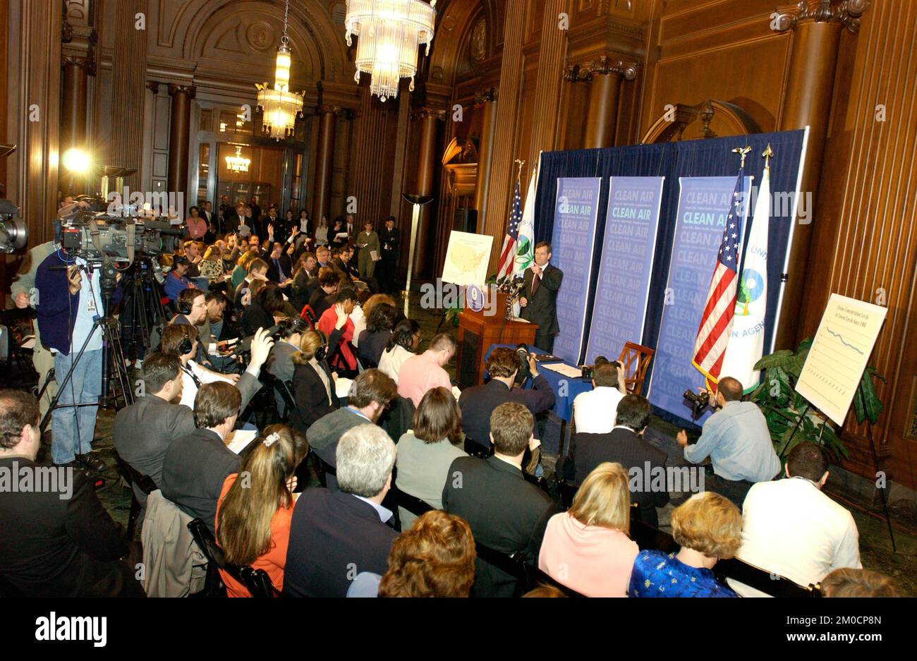 Mike Leavitt - Clean Air Bill , Environmental Protection Agency Stock ...