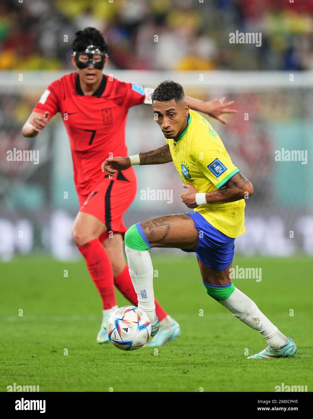 Raphael Dias Belloli Raphinha of Brazil during the FIFA World Cup Qatar ...