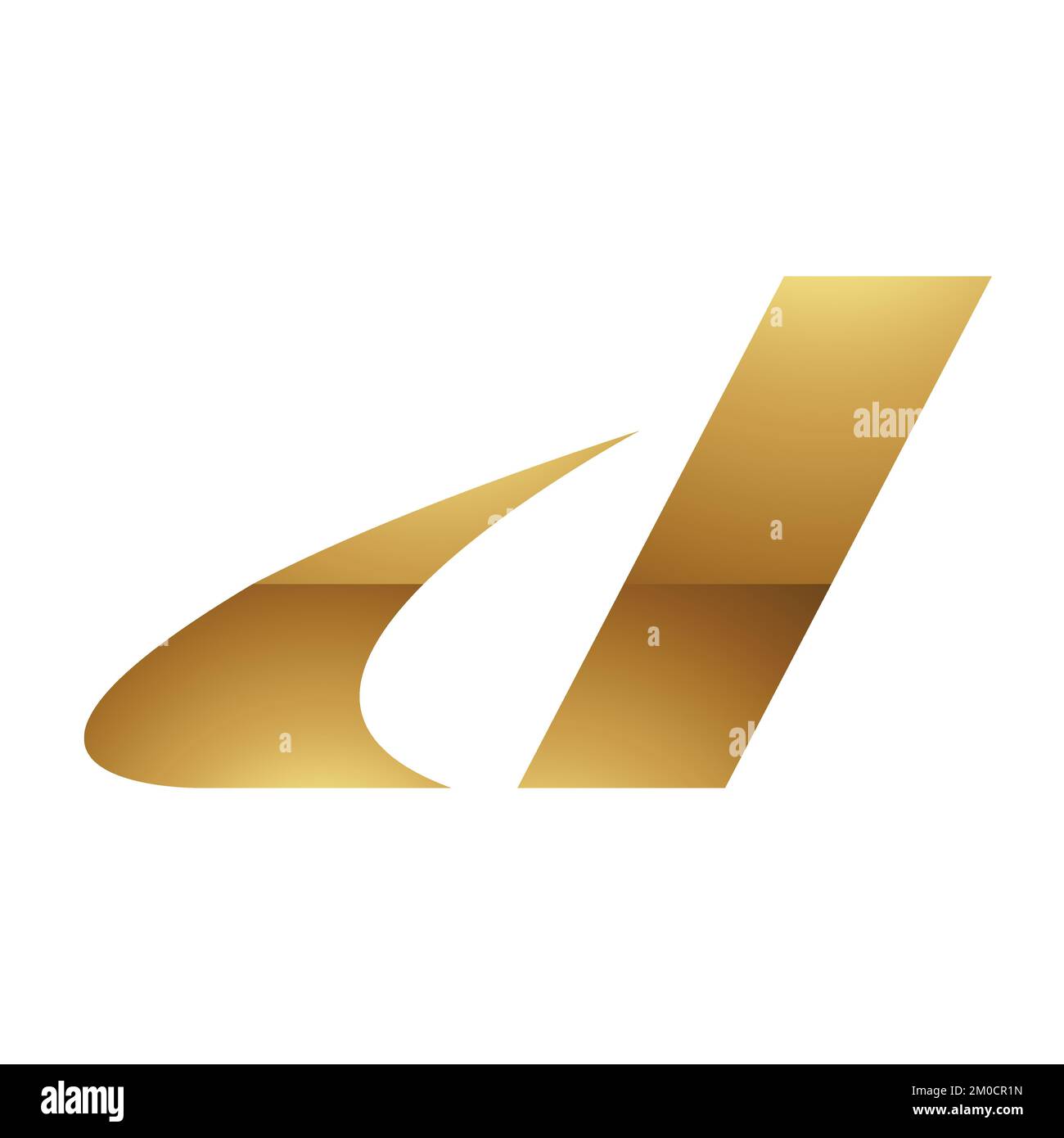 Golden Letter D Symbol on a White Background - Icon 9 Stock Vector ...
