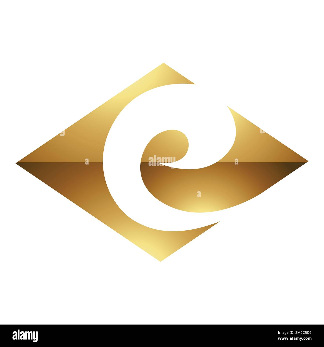 Golden Letter E Symbol on a White Background - Icon 5 Stock Vector ...