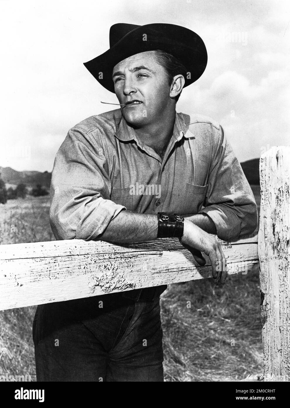 ROBERT MITCHUM candid portrait in THE RED PONY 1949 director LEWIS ...